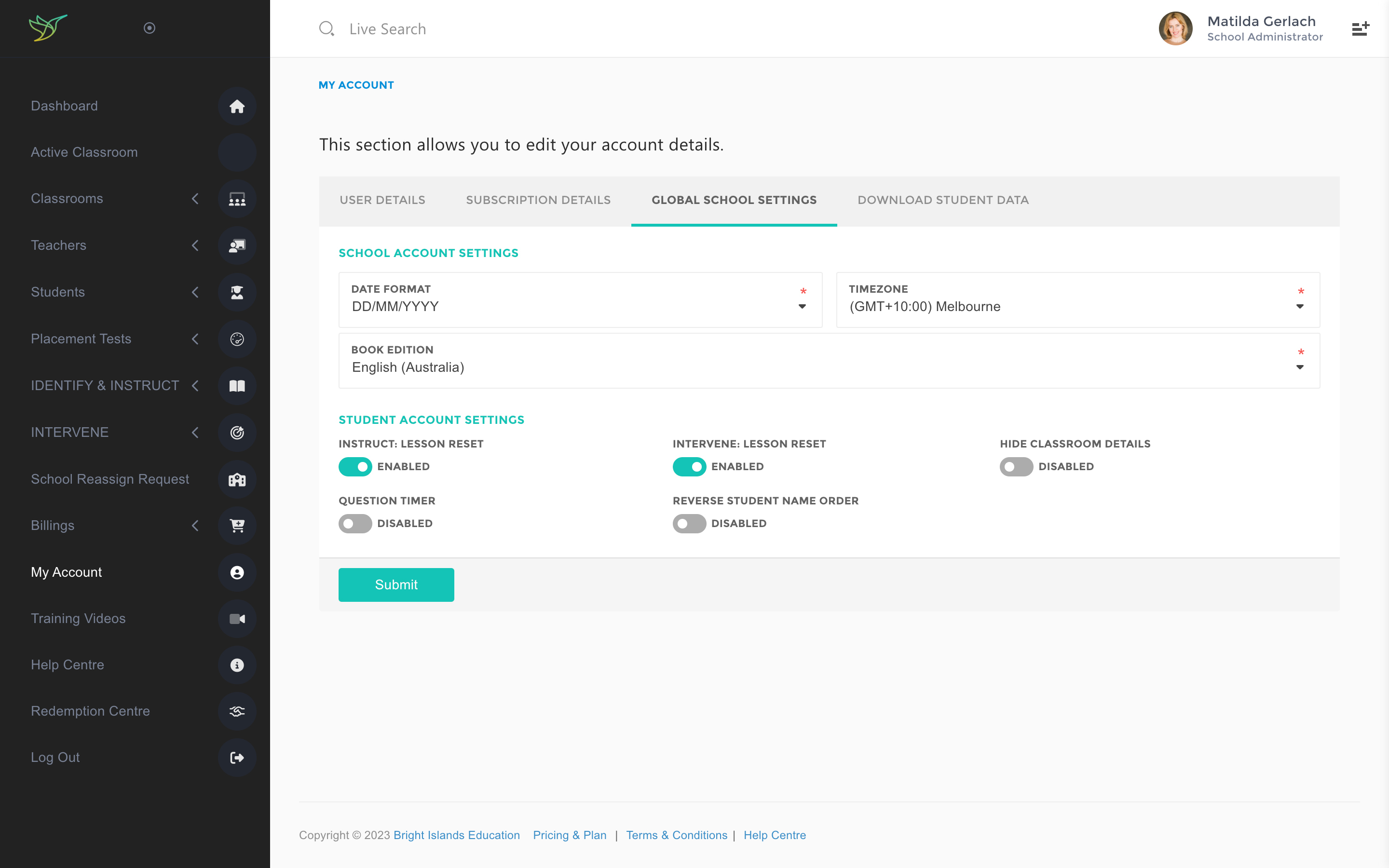Disable the Lesson Reset function – Bright Islands CoCo — Help Centre